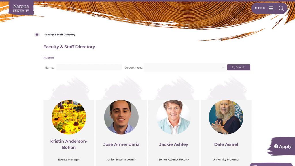 Naropa University - California Wordpress Developer